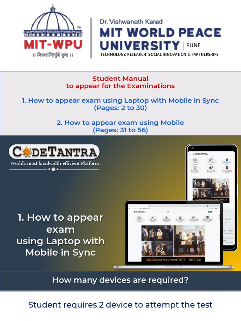 Student Examination Manual - Codetantra | PDF | Mobile App | Safari ...