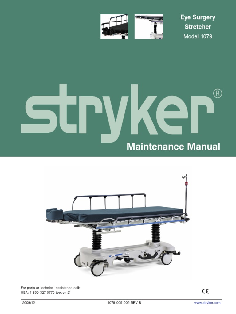 Stryker Eye Surgery - 1079 Stretcher | PDF | Disinfectant