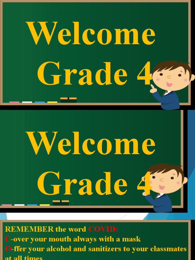 Welcome Grade 4 | PDF