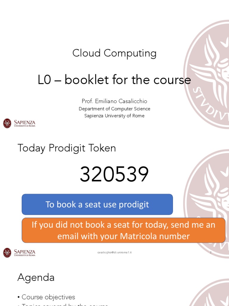 L0 - Course Introduction | PDF | Cloud Computing | Test (Assessment)