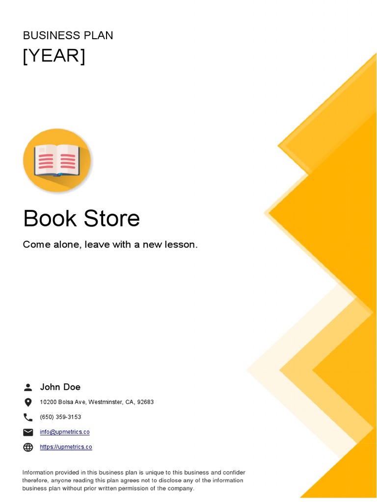 Bookstore Business Plan Example | PDF | Expense | Small Business ...