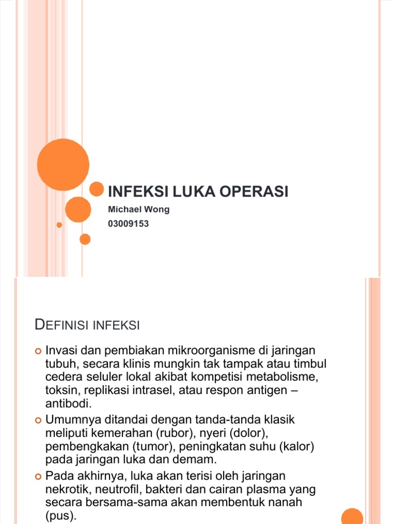 Ciri dan Penanganan Infeksi Luka Operasi | PDF | Pengembangan Diri