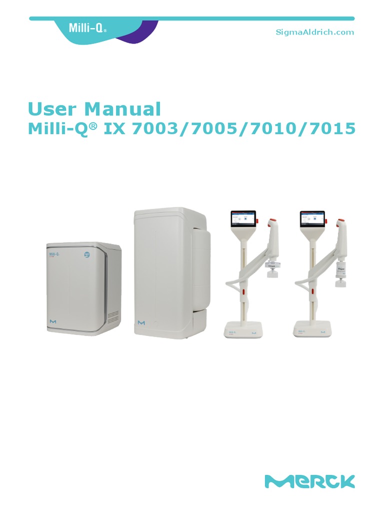 User Manual: Milli-Q IX 7003/7005/7010/7015 | PDF | Computer Network ...
