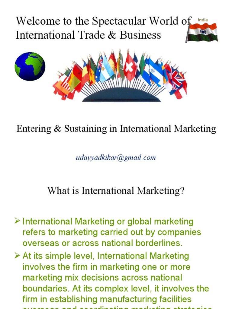 3 International Trade & Business | PDF | Marketing | Strategic Management