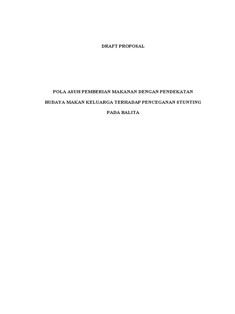 Draf Proposal | PDF