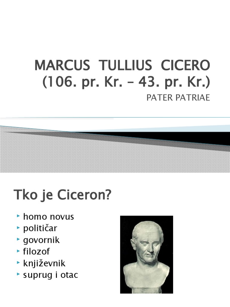 Marcus Tullius Cicero | PDF