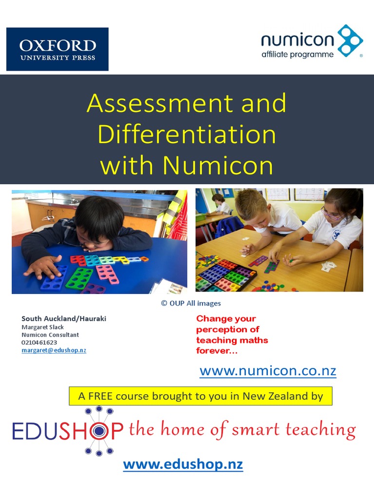 Assessment and Differentiation With Numicon: WWW - Edushop.nz | PDF | Learning | Cognition