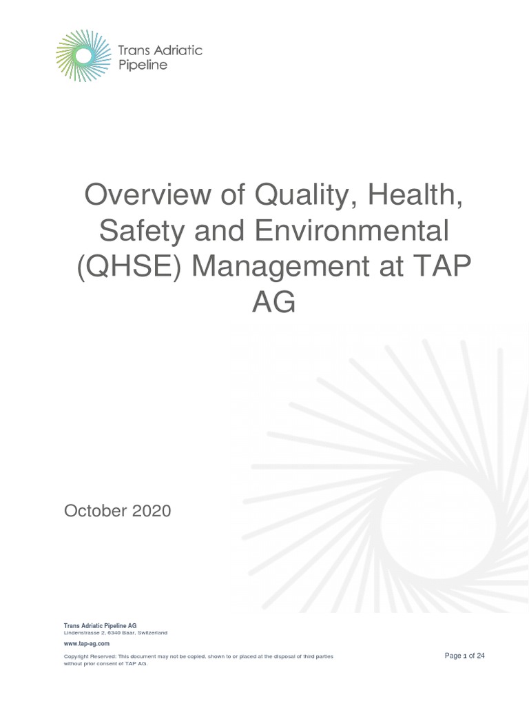 QHSE Management System 30.03.2021 | PDF | Business