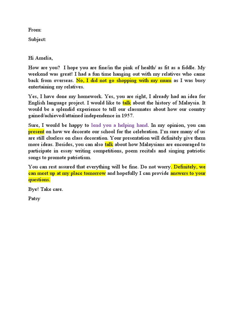 Sample Answer MUET WRITING SESSION 2 2021 | PDF