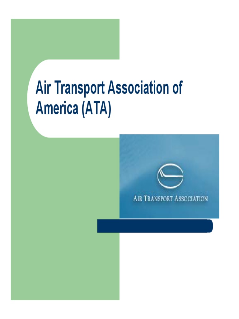 Air Transport Association of America (ATA) | PDF | Transport | Aviation