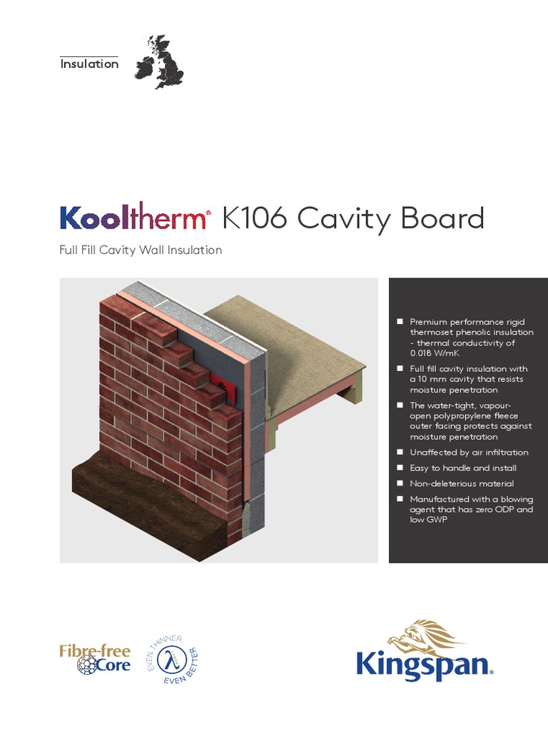 K106 Cavity Board: Insulation | PDF | Building Insulation | Heat Transfer