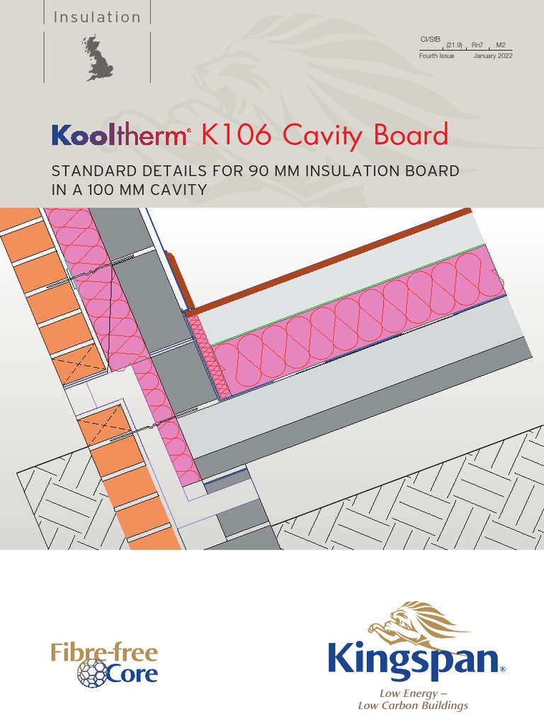 Kingspan Kooltherm k106 90mm Standard Details Brochure en GB v04 | PDF | Building Insulation ...