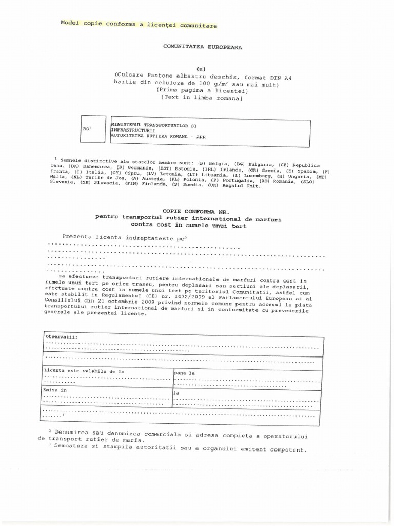 Copie Conforma Licenta | PDF