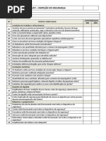 Checklist de Segurança do Trabalho CIPA | PDF | Energia e recurso | Science