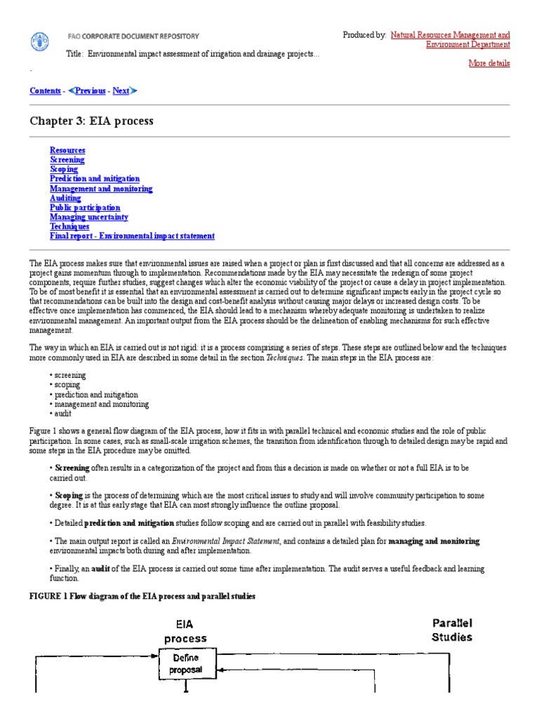 Chapter 3 Eia Process Download Free Pdf Environmental Impact