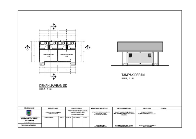 Gambar Kerja Jamban 3 | PDF