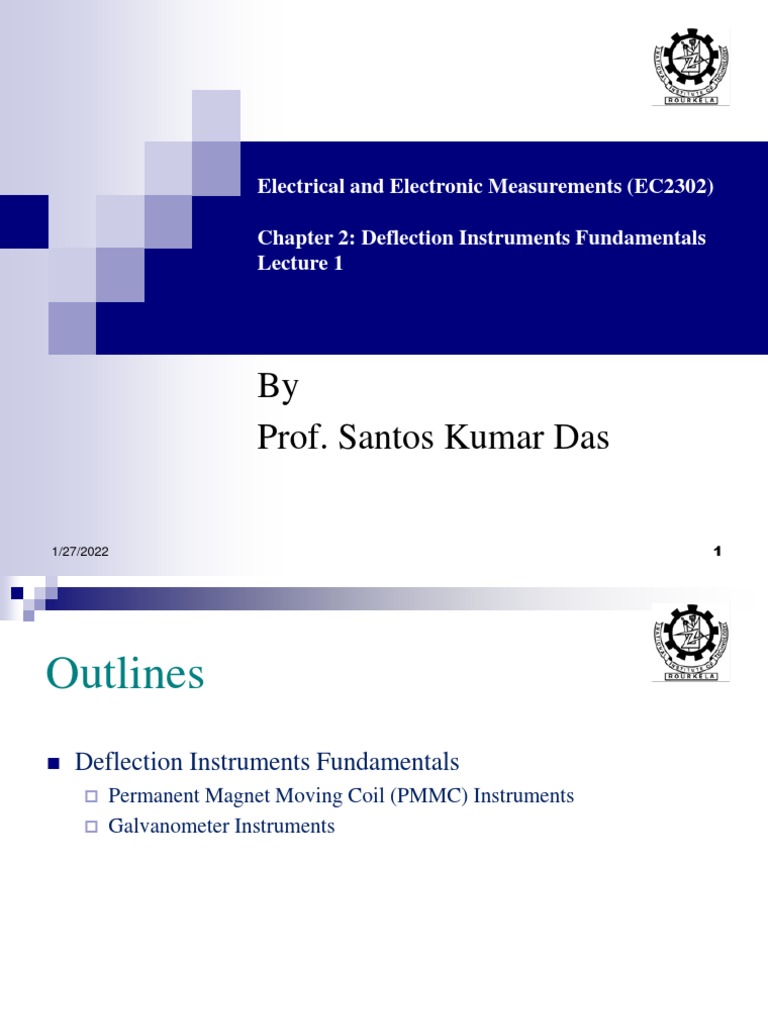 Chapter - 2 Galvanometer Lecture 1 | PDF | Equipment | Electromagnetism