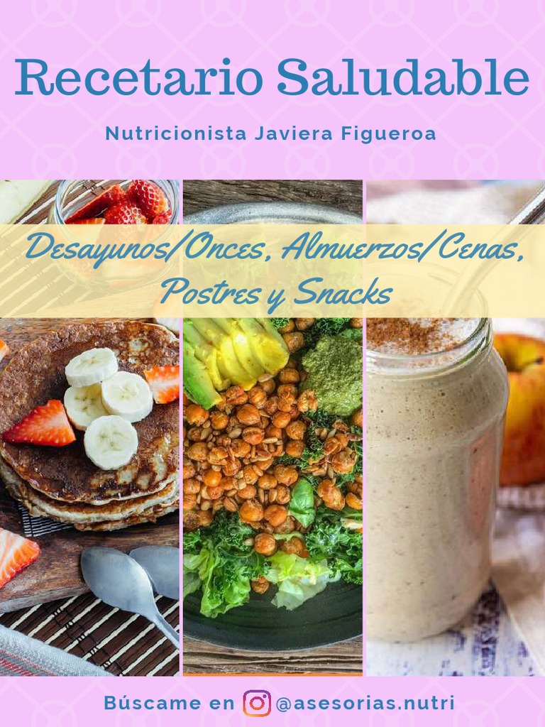 Recetario Saludable | PDF | Panes | Chocolate