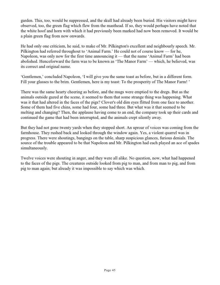 Animal Farm George Orwell | PDF