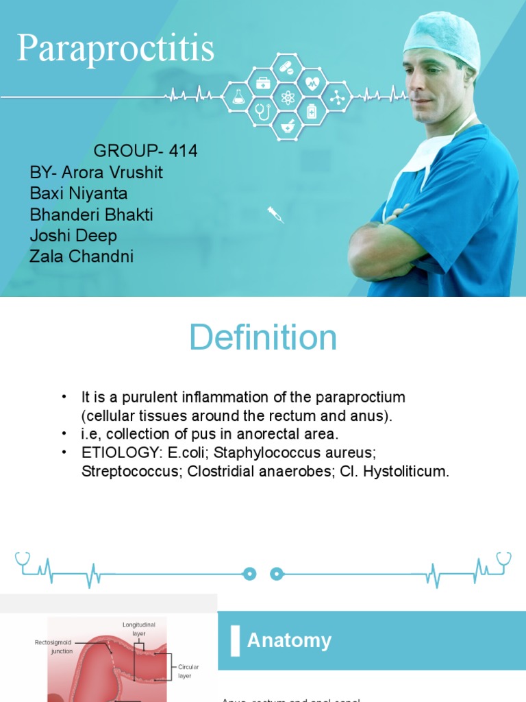 Paraproctitis: GROUP-414 BY - Arora Vrushit Baxi Niyanta Bhanderi ...