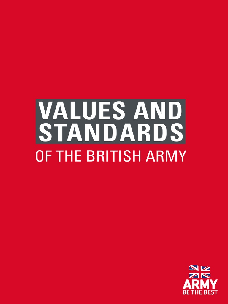 British Army Values and Standards Guide | PDF | Value (Ethics ...