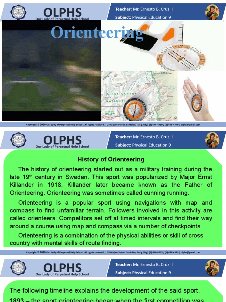 Pe9 Module 3 Lesson 3 Orienteering | PDF