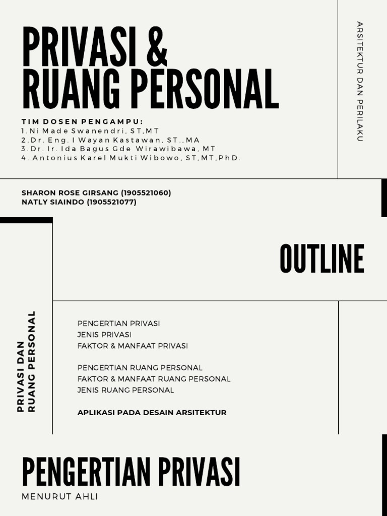 Personal Space Dan Privasi Dalam Arsitektur | PDF
