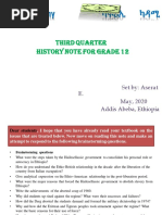 History Grade 11 Unit 7 | PDF | Horn Of Africa | Ethiopia