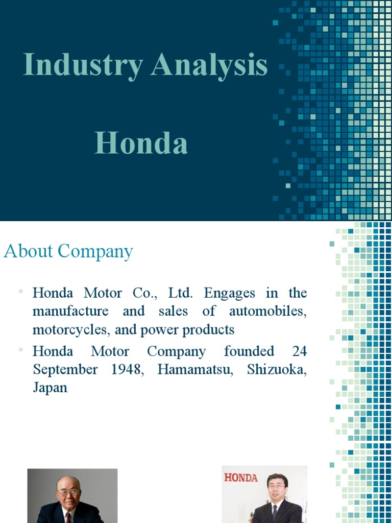 Honda Industrial Analysis | PDF | Honda | Corporate Social Responsibility