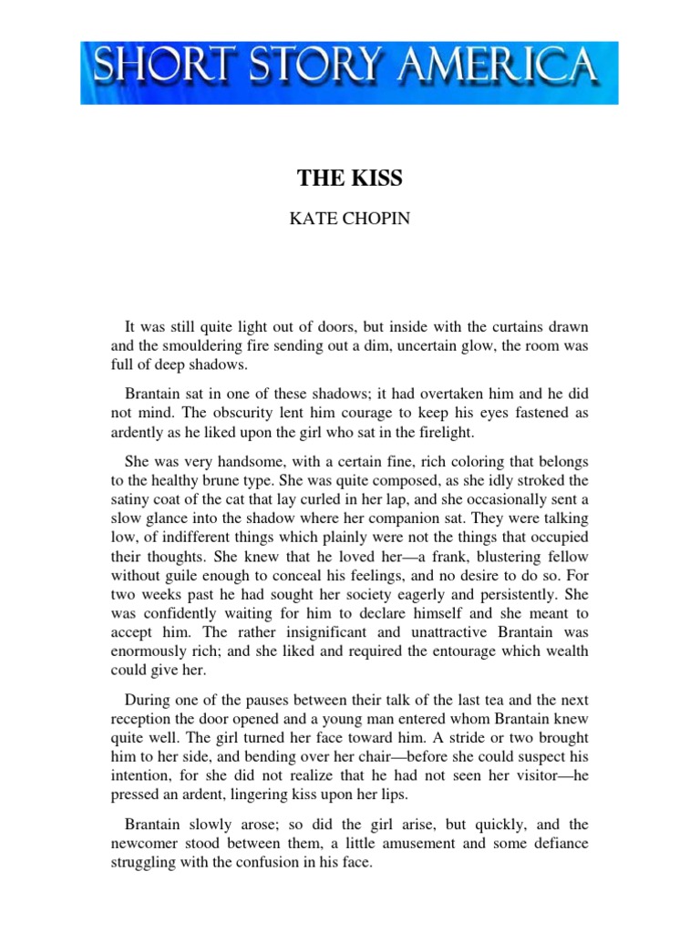 The Kiss: Kate Chopin | PDF