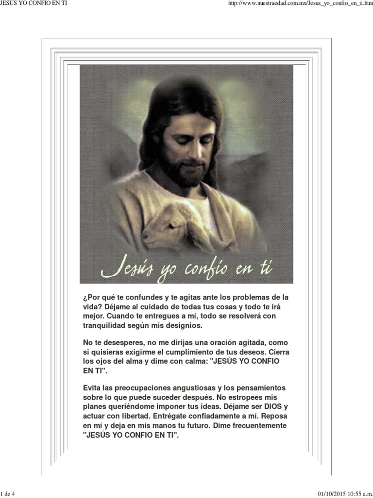 Jesús Yo Confio en Ti | PDF