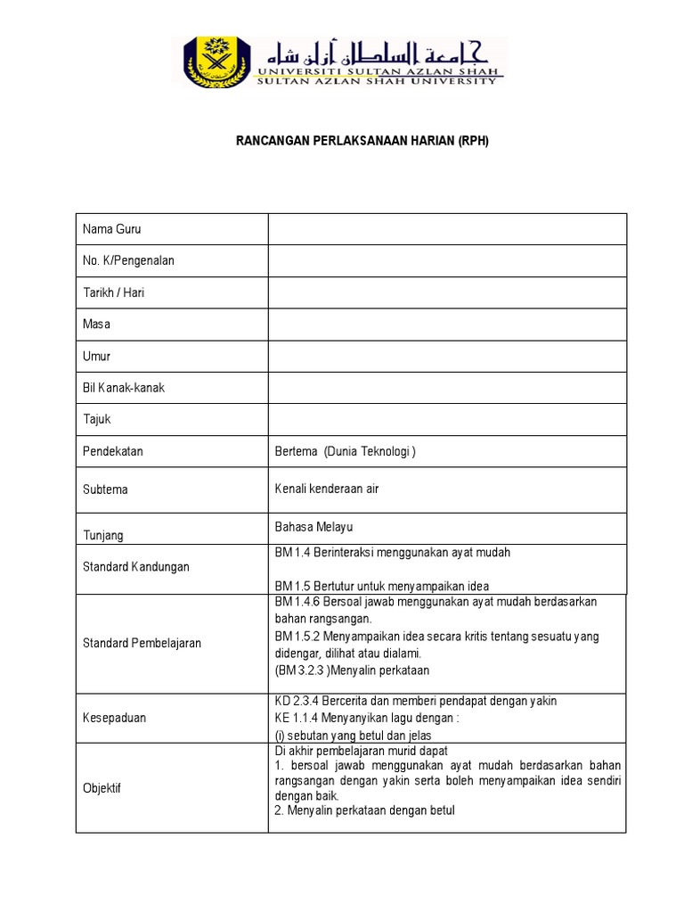 Contoh RPH | PDF