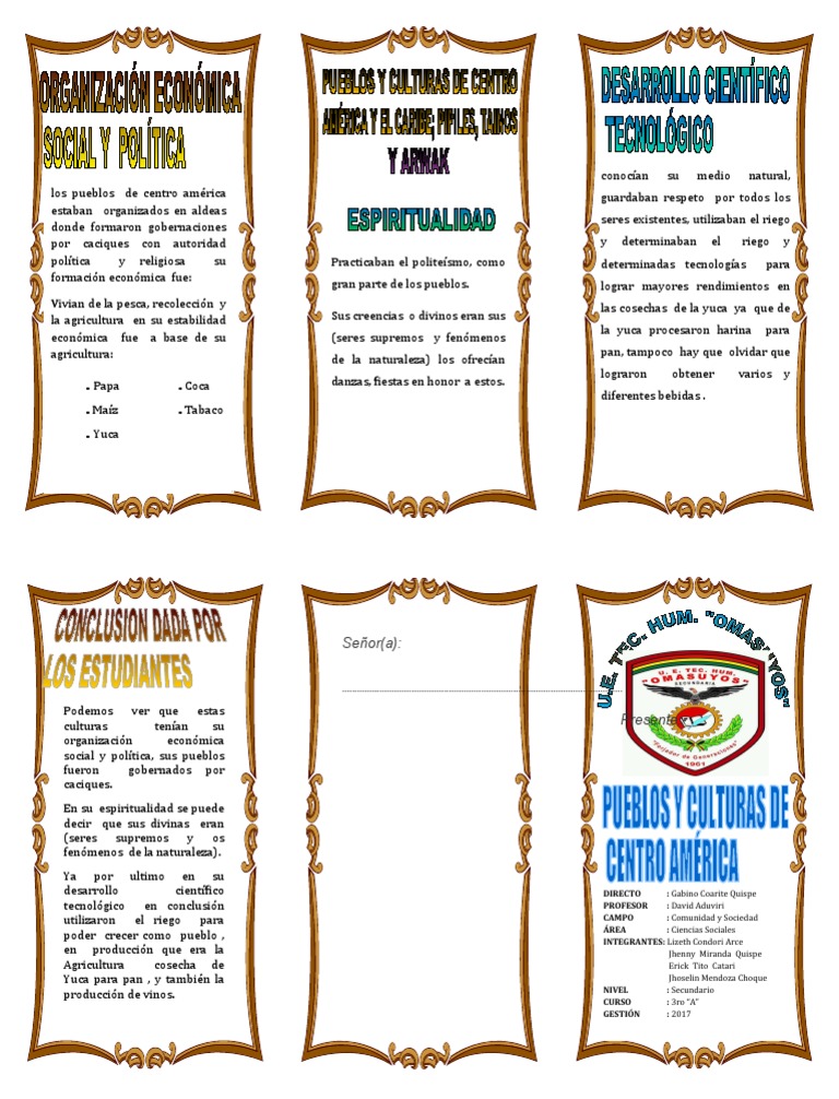 Triptico Colegio Omasuyos Secundaria | PDF