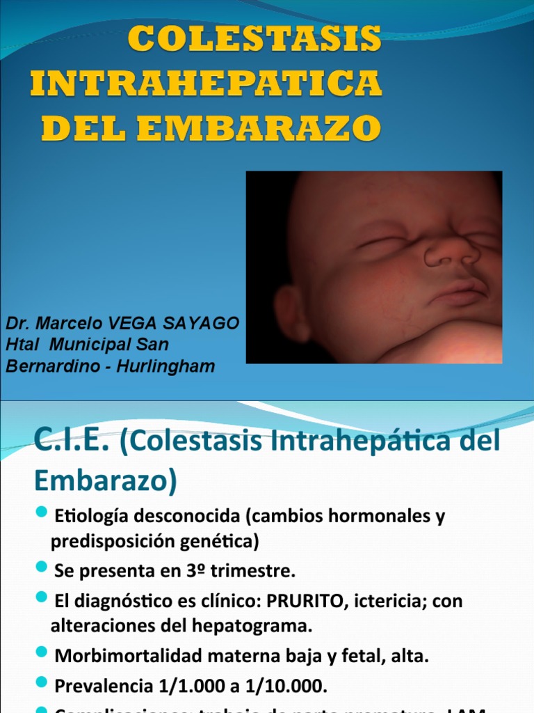 Colestasis Intrahepática en Embarazo | PDF | El embarazo | Parto