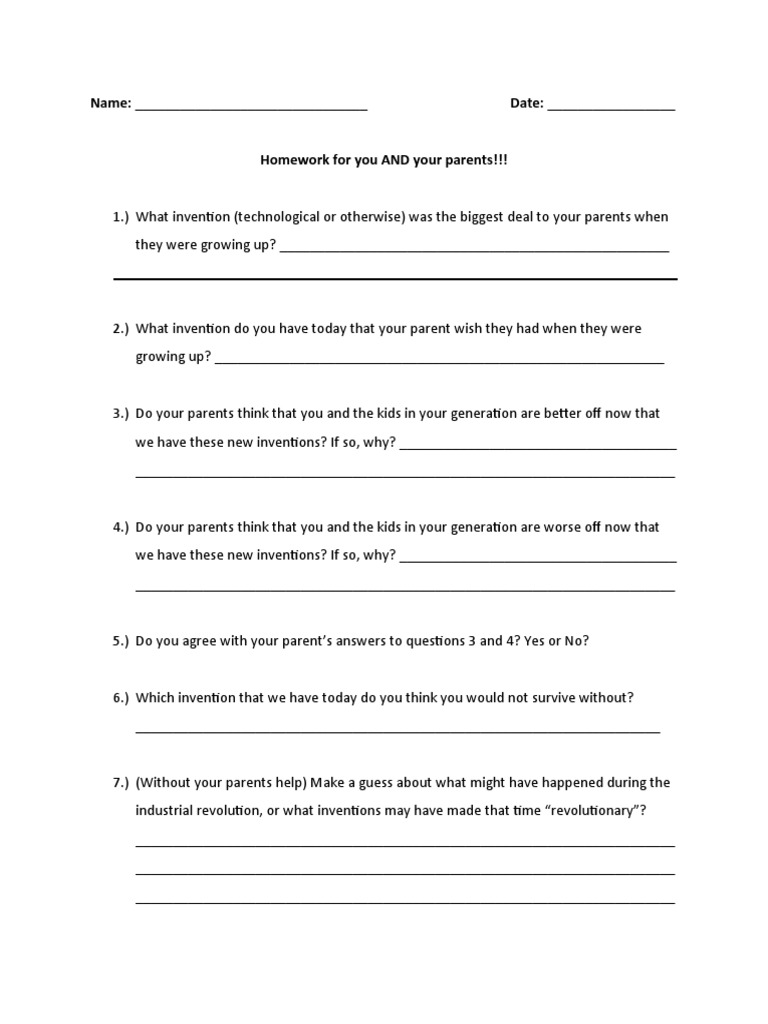 Industrial Revolution Inventions Worksheet | PDF | Computers
