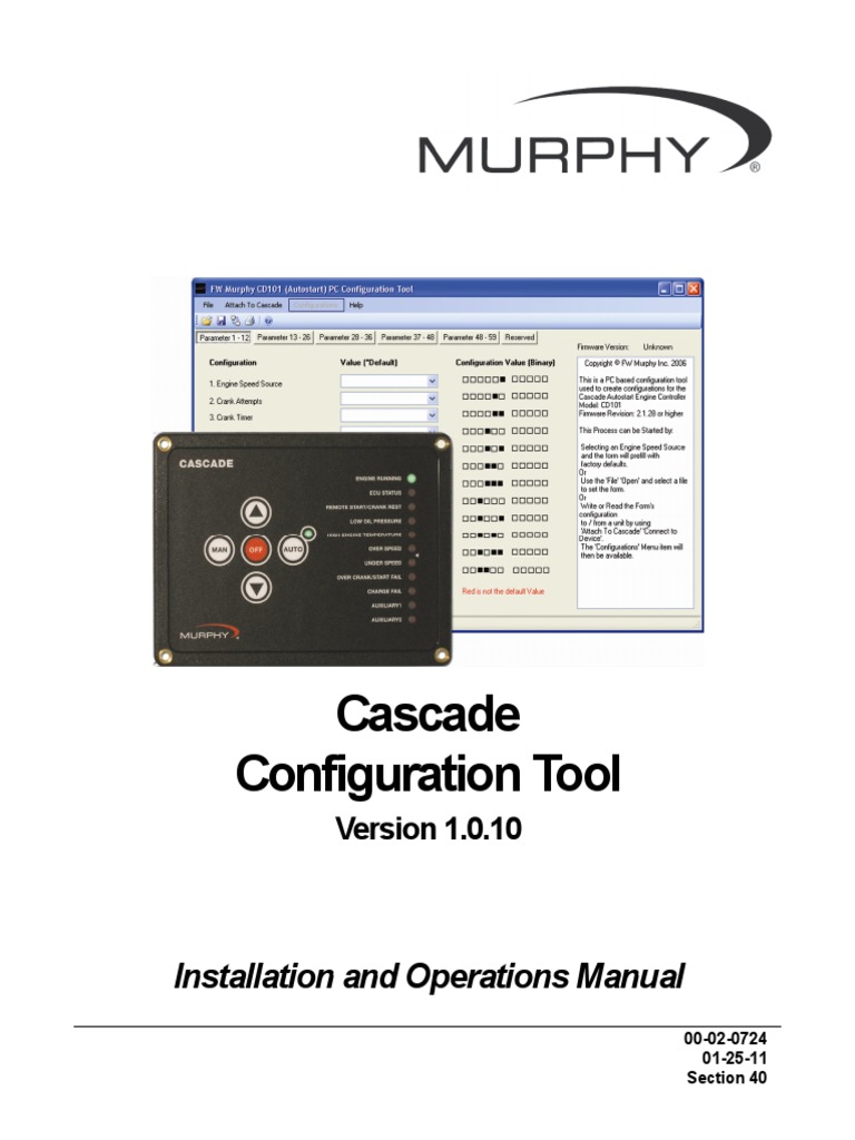 Cascade Configuration Tool: Installation and Operations Manual ...
