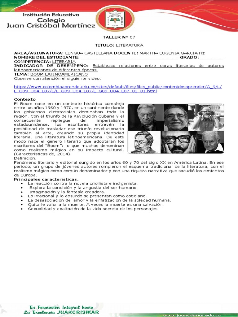 El Boom Latinoamericano, Postboom y Realismo Mágico4 | PDF | Gabriel ...