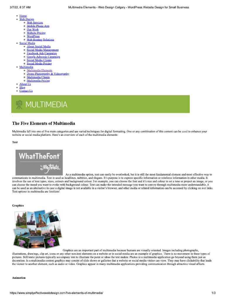 Elements of Multimedia | PDF