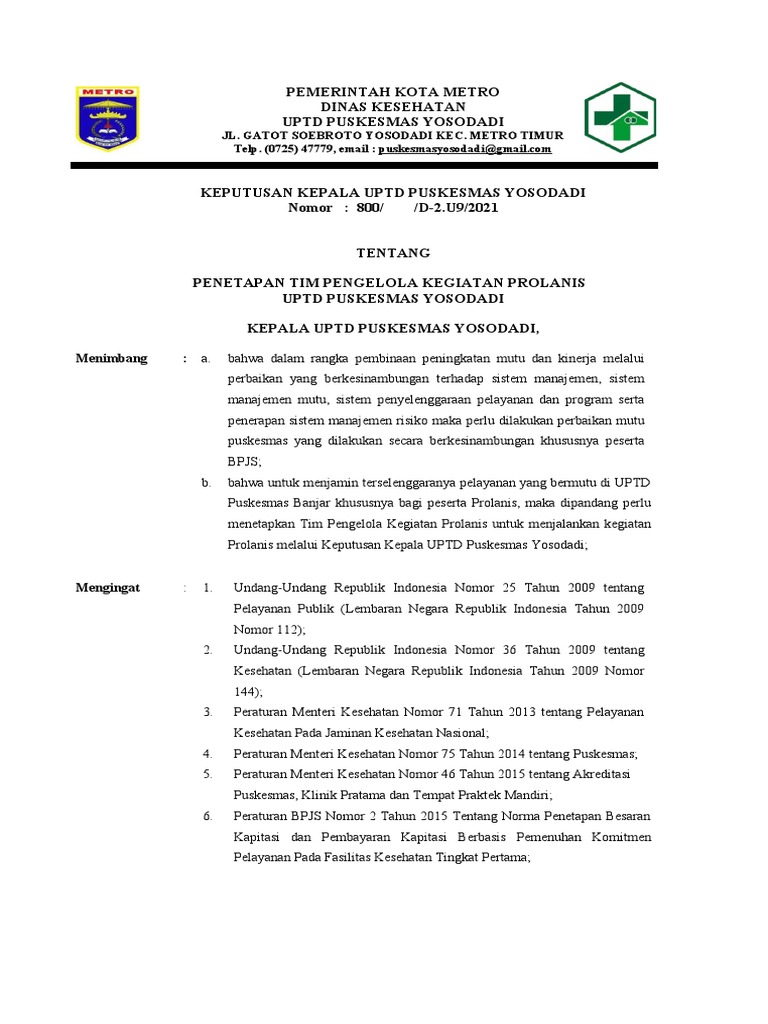 SK Tim Prolanis | PDF