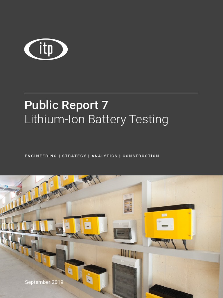 Lithium-Ion Battery Testing Report 7 | PDF | Lithium Ion Battery ...
