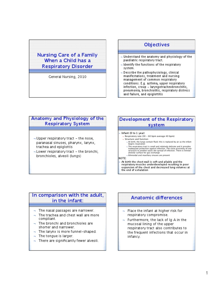 Lecture 6 - Respiratory Disorders | PDF | Respiratory Tract | Lung