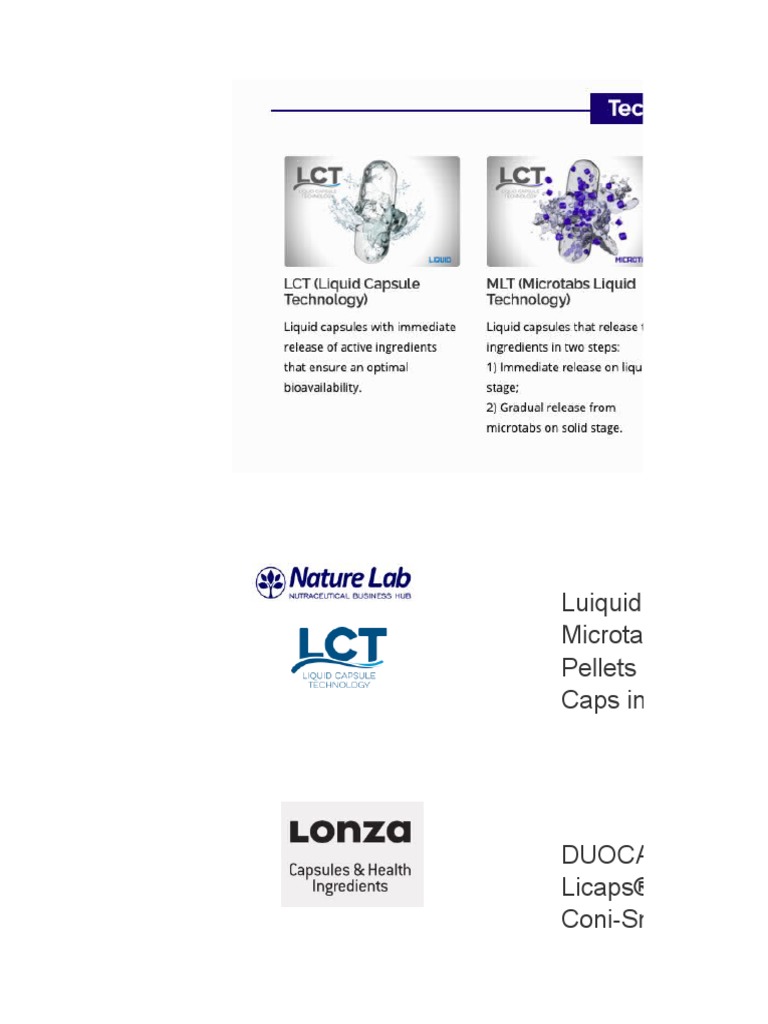 Luiquid Capsule Technology Microtabs Liquid Technology Pellets Liquid ...