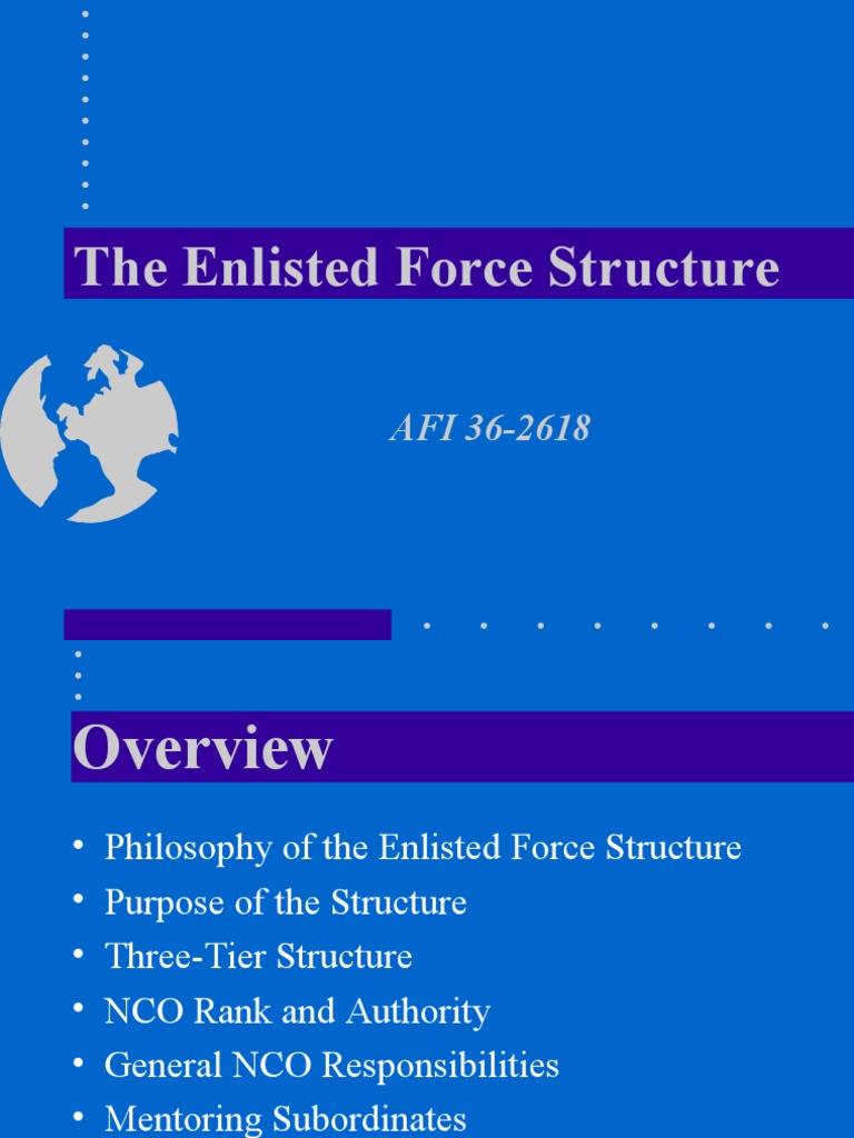 Enlisted Force Structure A8CCB438D5B9C | PDF | Non Commissioned Officer ...