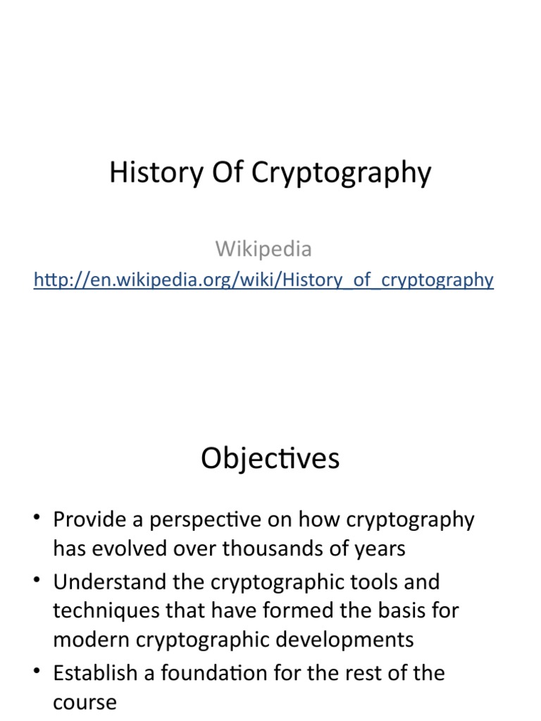 Ch00 (Cryptography History) | PDF | Cryptography | Cryptanalysis