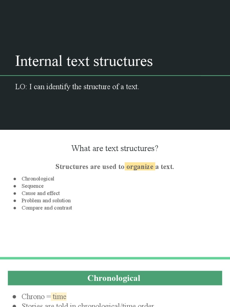 Internal Text Structures | PDF