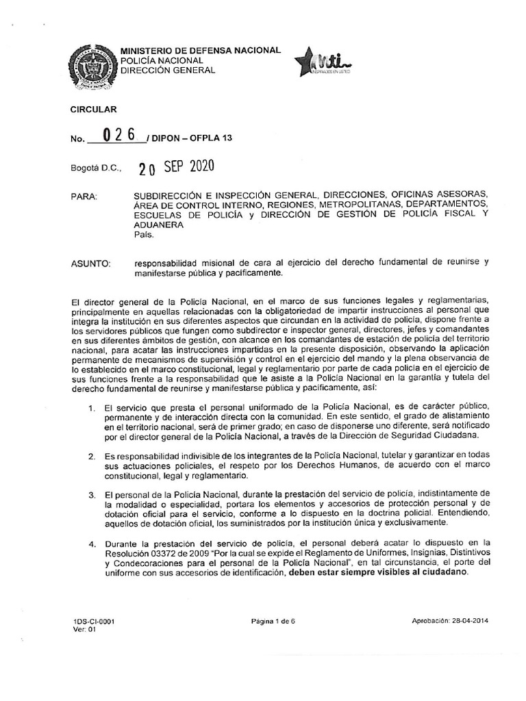 8) Circular 026 Dipon-Ofpla Del 200920 | PDF