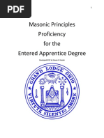 Entered Apprentice Study Guide | PDF | Freemasonry | Masonic Lodge