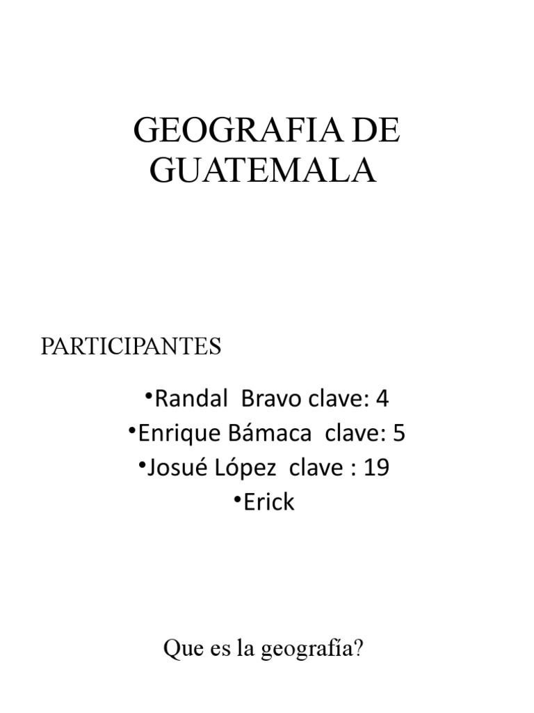 Geografia de Guatemala | PDF | Naturaleza | Ciencias de la Tierra