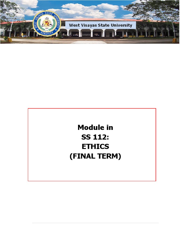 Module Ethics Final Term Coverage | PDF | Utilitarianism | Pleasure