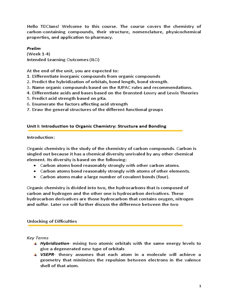 Orgchem Module Edit 2 | PDF | Functional Group | Aromaticity